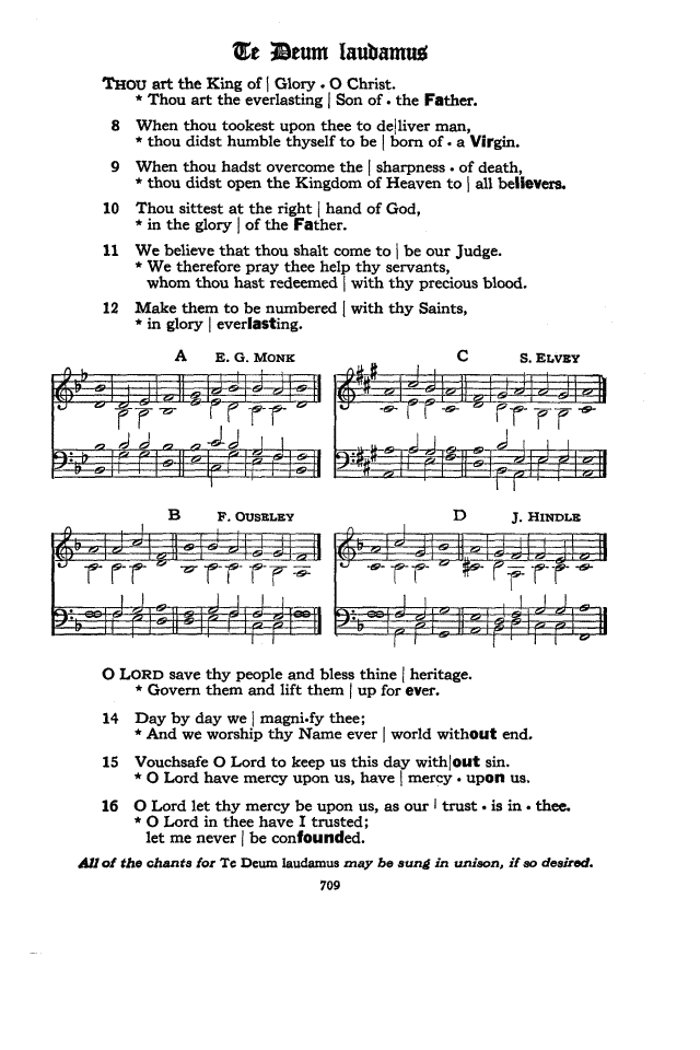 How to Chant the Te Deum laudamus - Anglican Compass